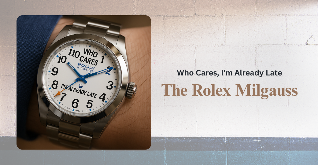 Who Cares, I’m Already Late: The Rolex Milgauss and the Luxury of Taki ...