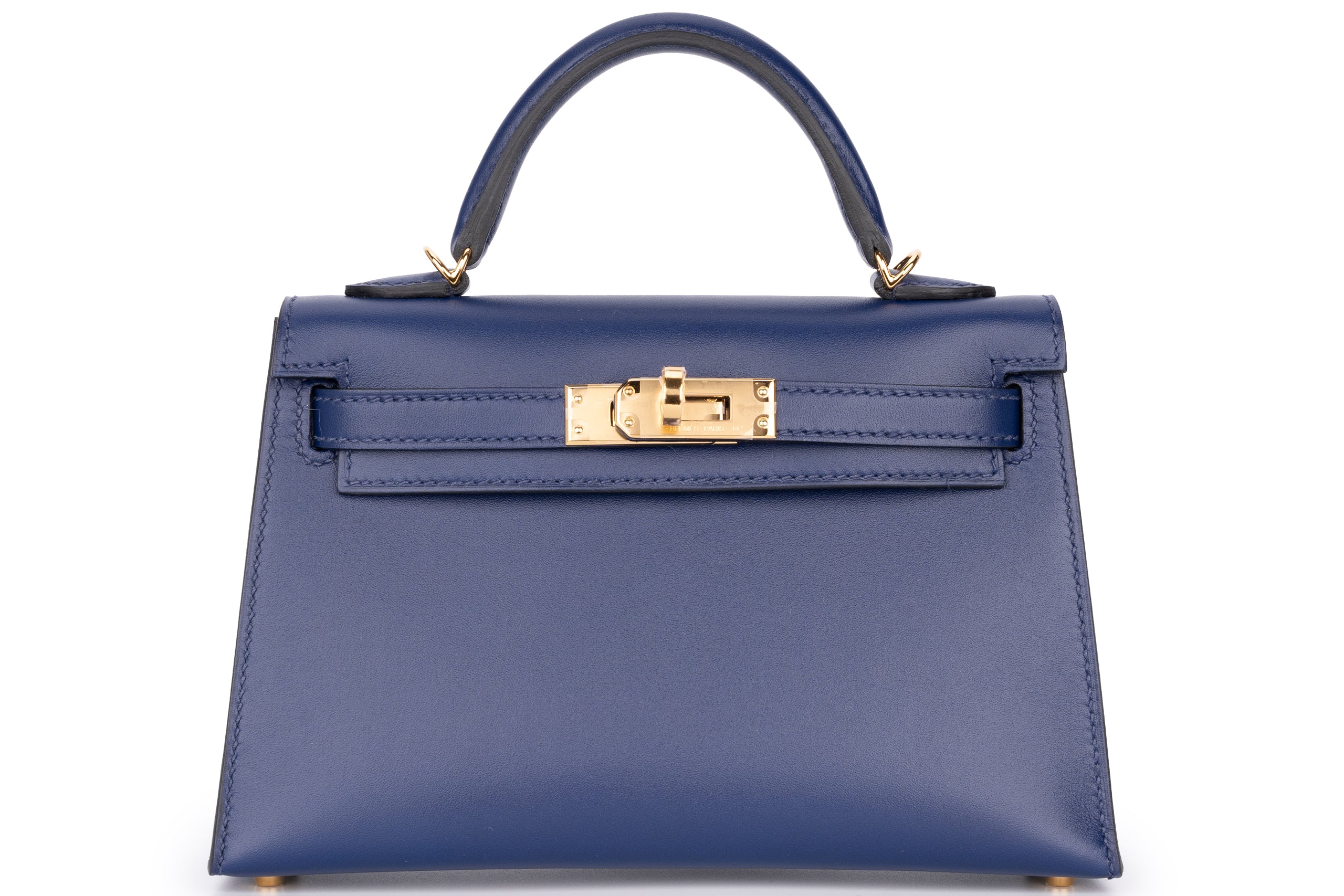 Hermès Mini Kelly Tadelakt Bleu Sapphire GHW – Love Luxury Dubai