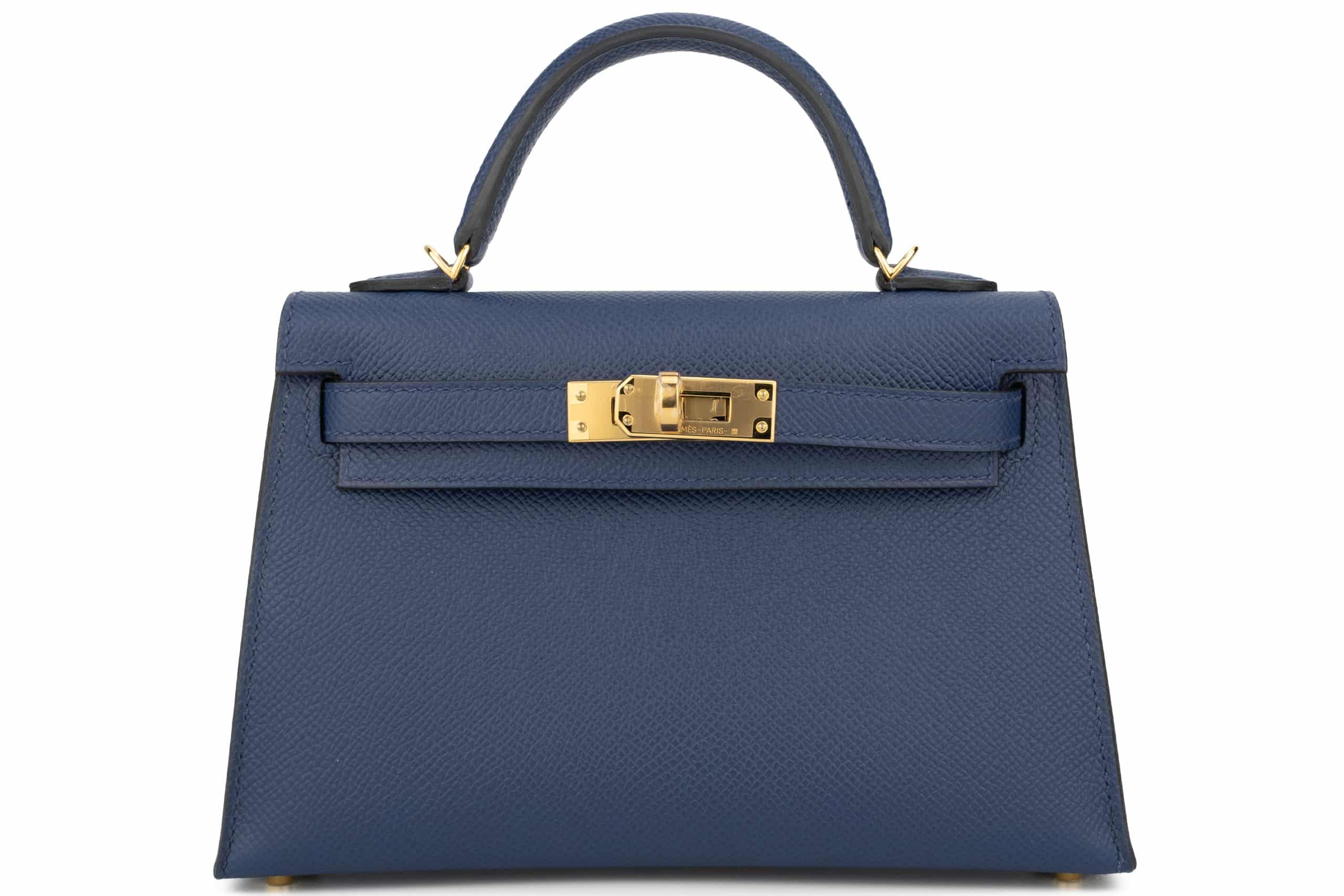 Hermès Mini Kelly Epsom Bleu Navy GHW – Love Luxury Dubai