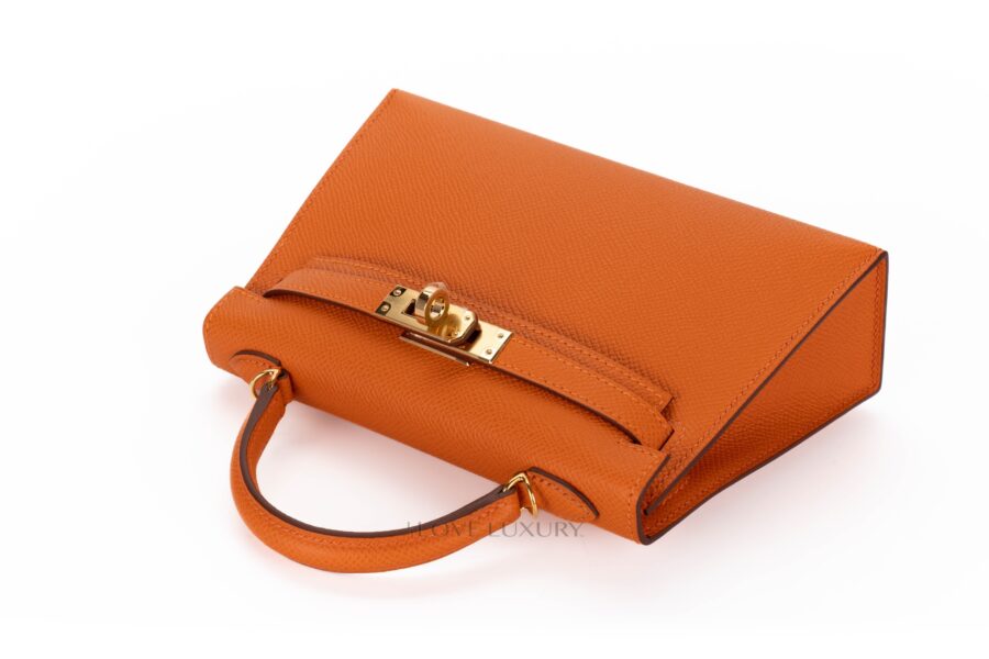 Hermès Mini Kelly Orange Epsom Gold Hardware – Love Luxury Dubai