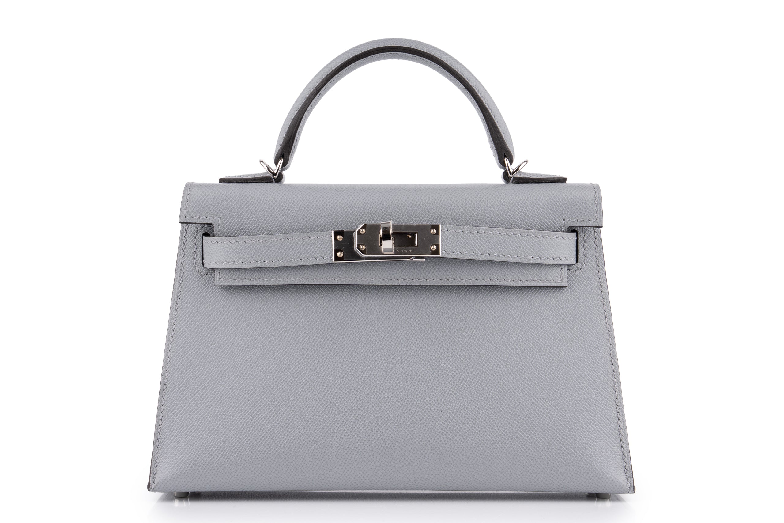 Hermès Mini Kelly Madame Gris Pantin PHW – Love Luxury Dubai