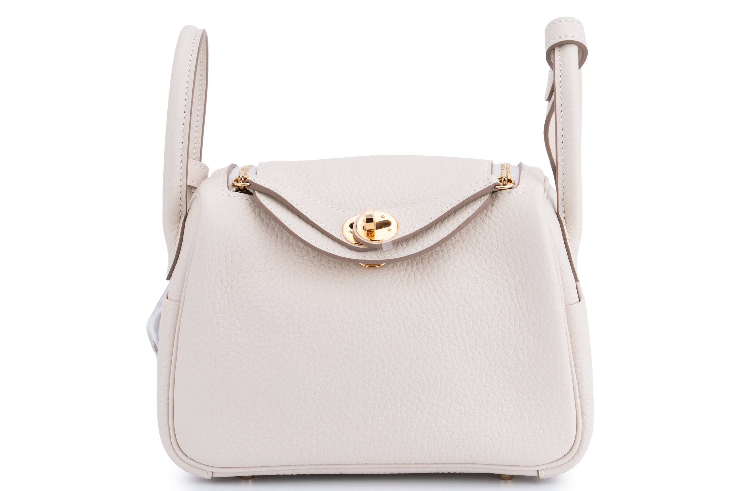 Hermès Mini Lindy Clemence Craie GHW – Love Luxury Dubai