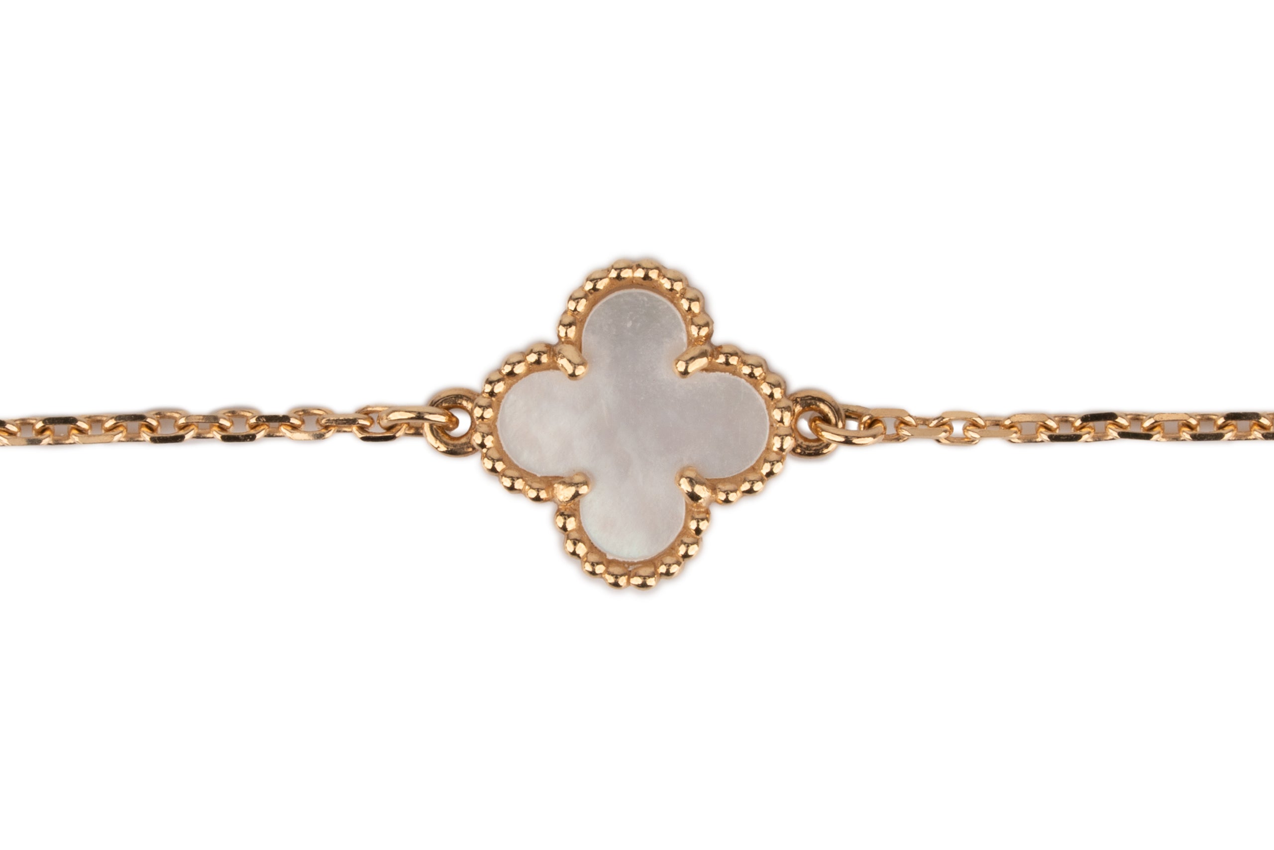 Van Cleef Sweet Alhambra 1 Motif Yellow Gold Mop – Love Luxury Dubai